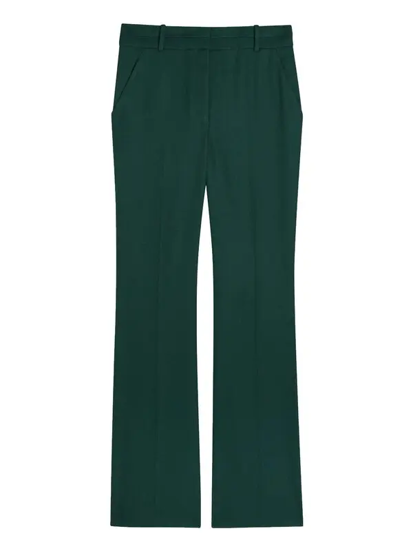 Veronica Beard Flared-leg Trousers - Dark Green