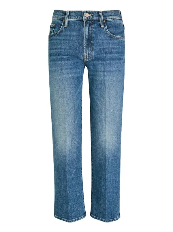 MOTHER The Mid Rise Rambler Slim Straight-leg Stretch-denim Jeans - Indigo