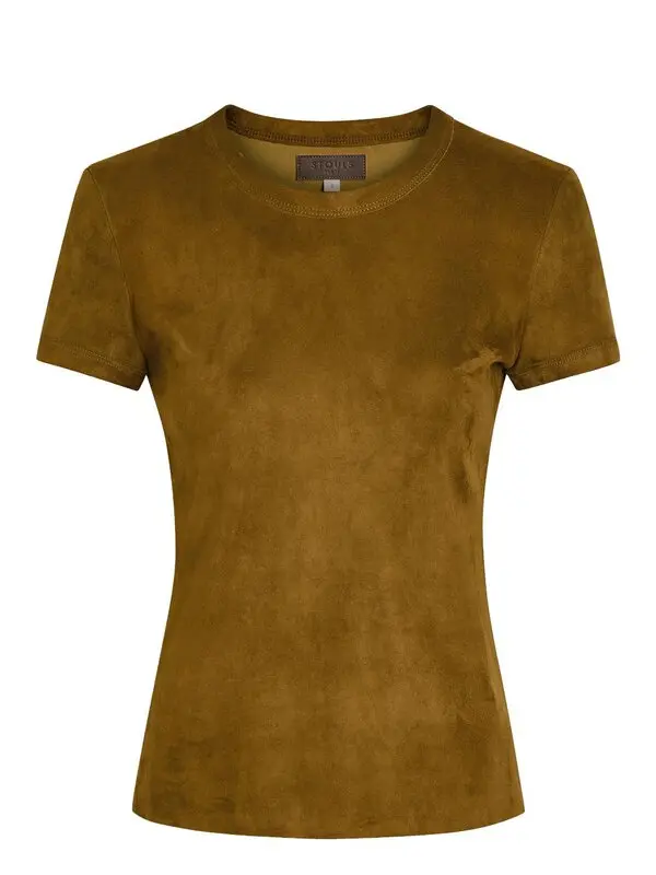 Stouls Suede T-shirt - Bronze