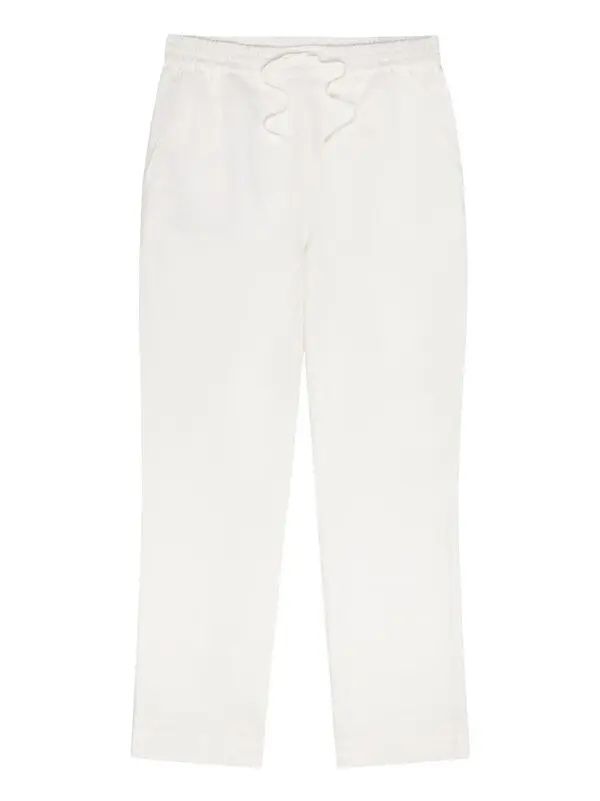 CHE Straight-leg Linen Trousers - White