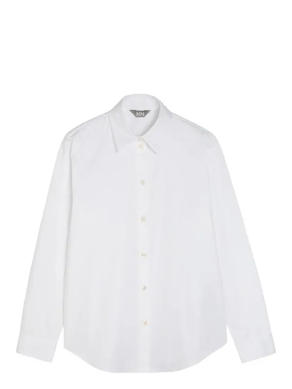 Max Mara Veloce Cotton-poplin Shirt - White