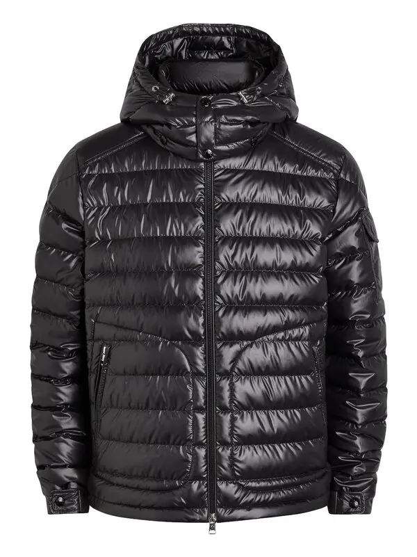 Moncler Lauros Detachable-hood Padded Shell Jacket - Black