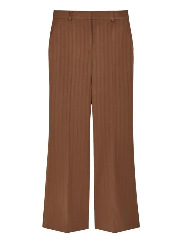 Stella McCartney Bootcut Wool Trousers - Orange