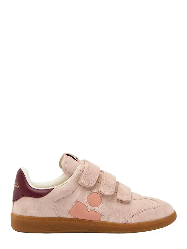 Isabel Marant Beth Panelled Suede Sneakers - Pink