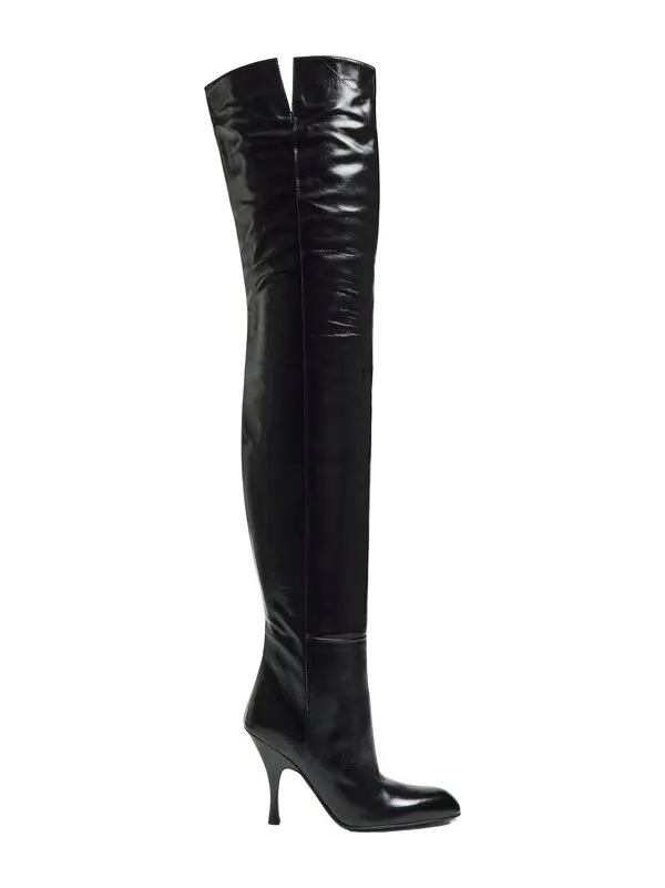 Khaite Colt Over-the-knee Leather Boots - Black