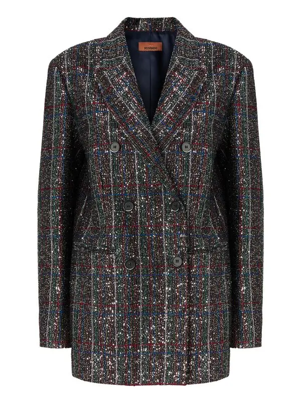 Missoni Sequined Check Blazer - Multi