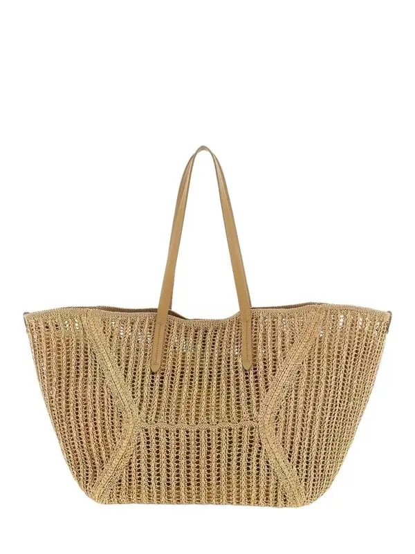 Brunello Cucinelli Woven Raffia Tote Bag - Neutrals