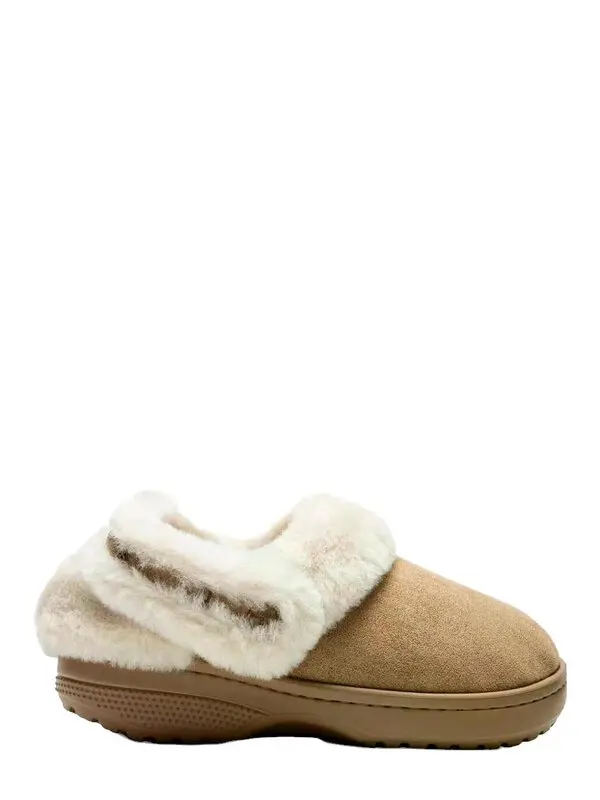 CROCS Faux-fur Clogs - Neutrals