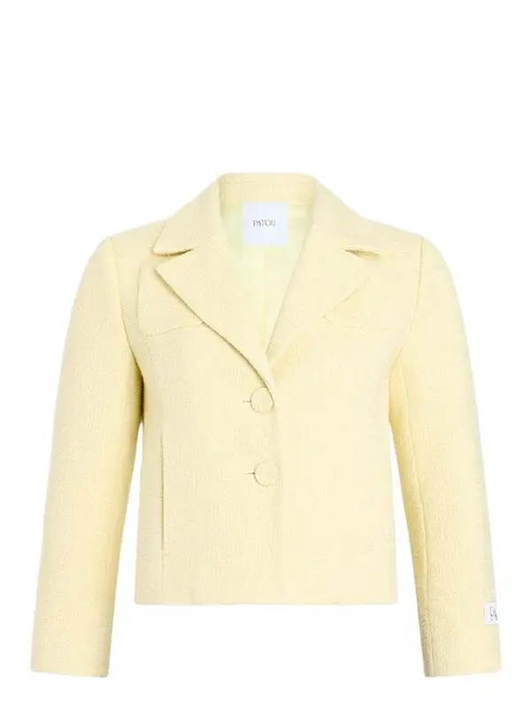 Patou Tailored Short Jacket - Yellow