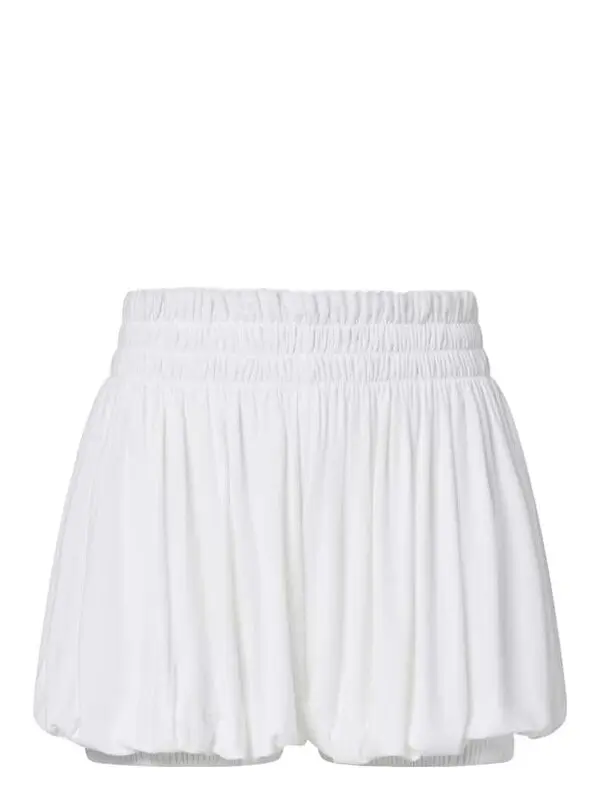 Norma Kamali Gathered Shorts - White