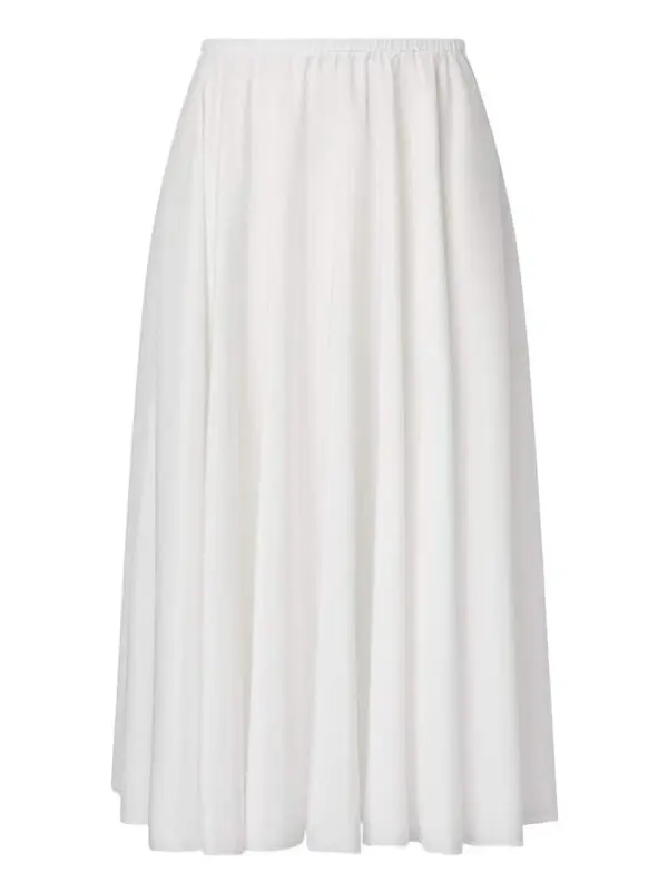 Norma Kamali High-rise Midi Skirt - White