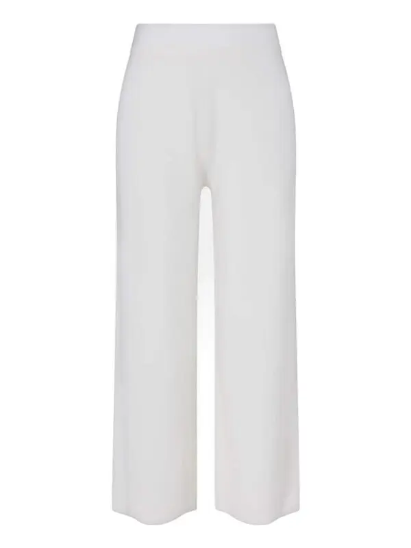 Jardin Des Orangers Virgin Wool Wide-leg Pants - White