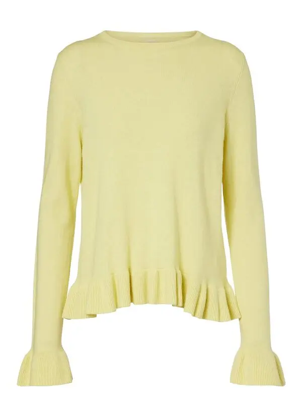 Jardin Des Orangers Cotton And Cashmere Crewneck Sweater - Yellow