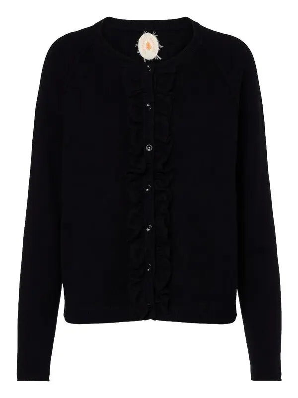 Jardin Des Orangers Cotton And Cashmere Cardigan - Black