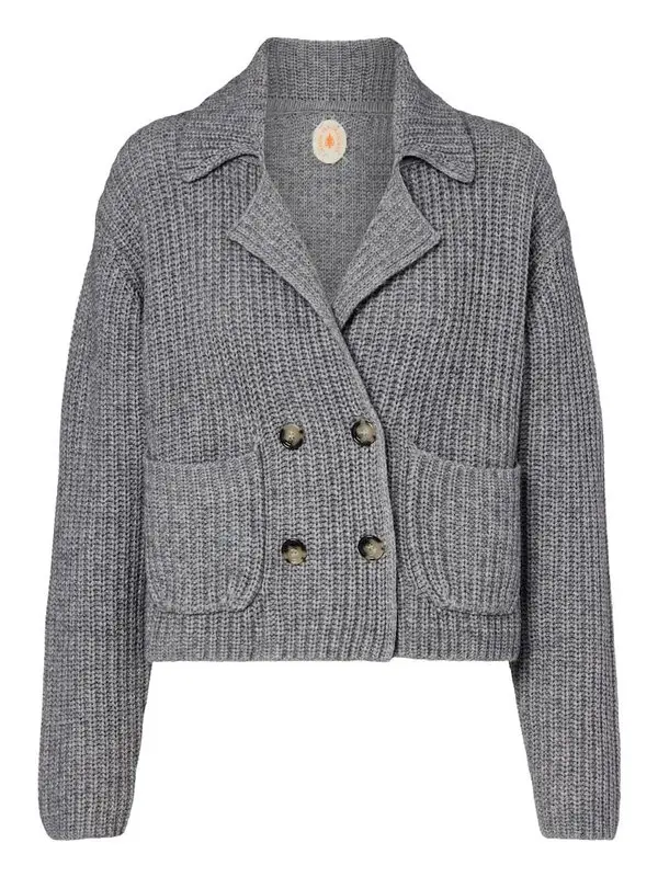 Jardin Des Orangers Cotton And Cashmere Cardigan - Grey