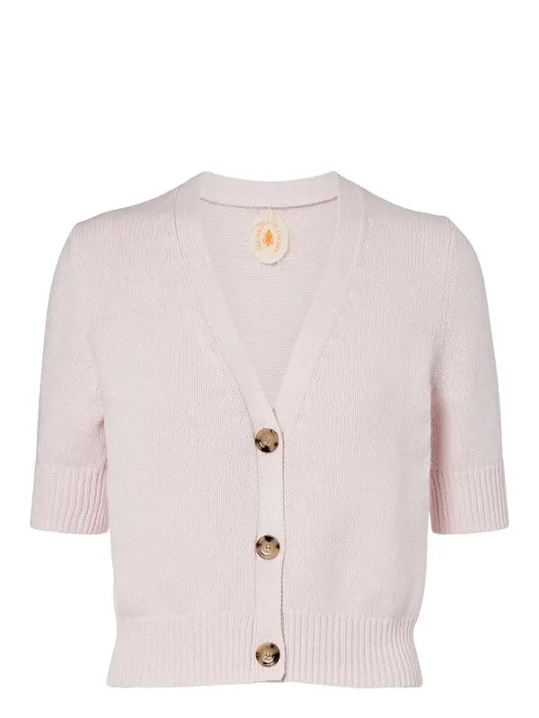 Jardin Des Orangers Cotton And Cashmere Cardigan - Pink