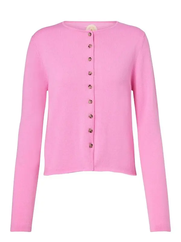Jardin Des Orangers Cotton And Cashmere Cardigan - Pink