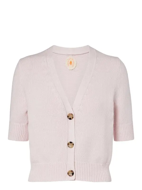 Jardin Des Orangers Cotton And Cashmere Cardigan - Pink