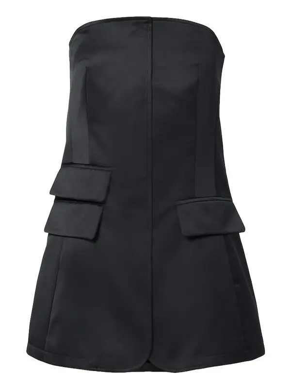 THE FRANKIE SHOP Luma Satin Top - Black