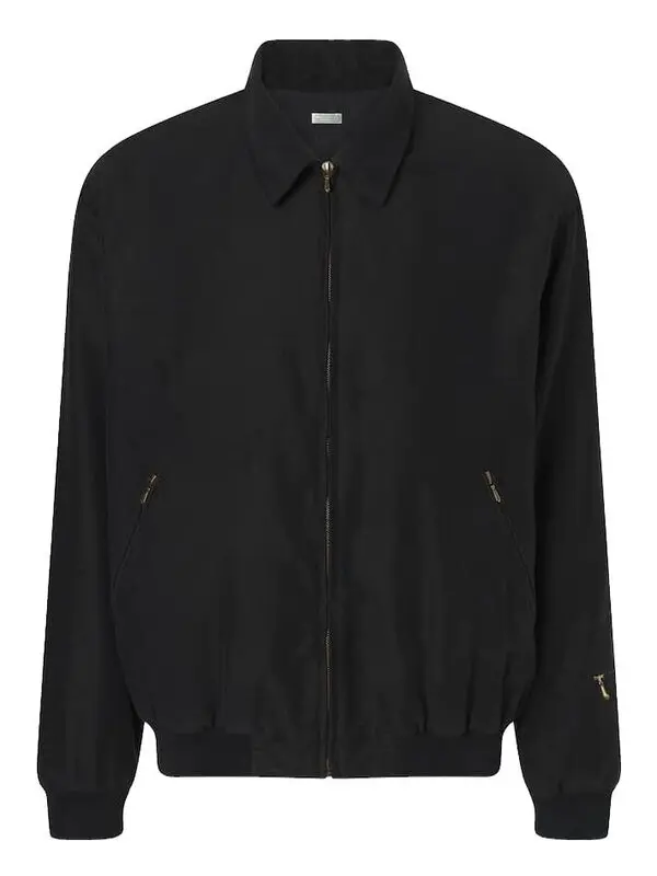 A.PRESSE Cotton And Silk Jacket - Black