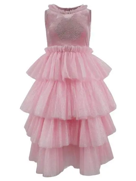 LOLA + THE BOYS Glinda Crown Dress - Pink