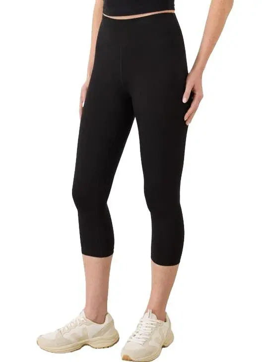 PACT On The Go-to Cropped Legging Made With Organic Cotton - Black