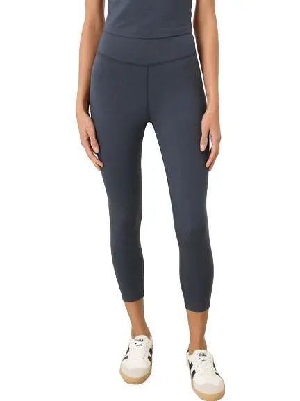 PACT On The Go-to Cropped Legging Made With Organic Cotton - Steel Blue