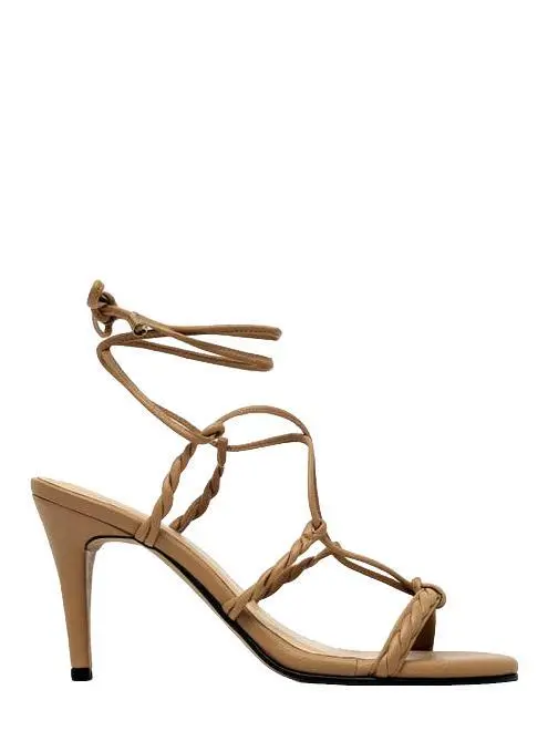 ALTA Sussana High Heel Leather Sandals - Nude