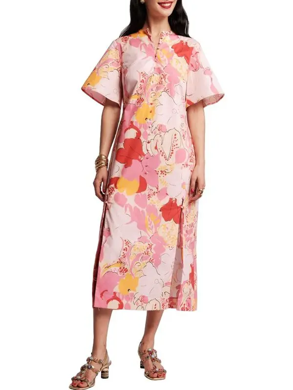 FRANCES VALENTINE Lori Maxi Dress - Pink/multi