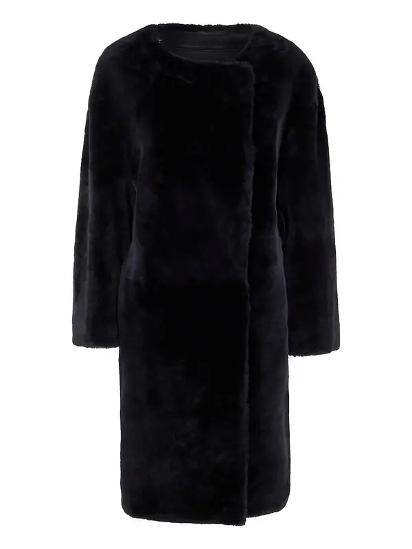 TOTEME Shearling Coat - Black