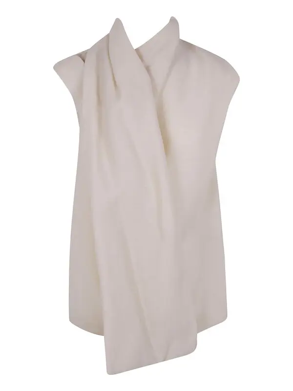 TOTEME Lyocell Scarf Blouse - Beige