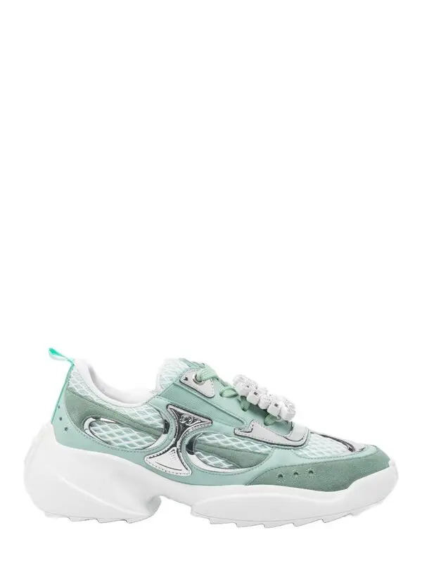 ROGER VIVIER Viv On The Run Sneakers - Silver