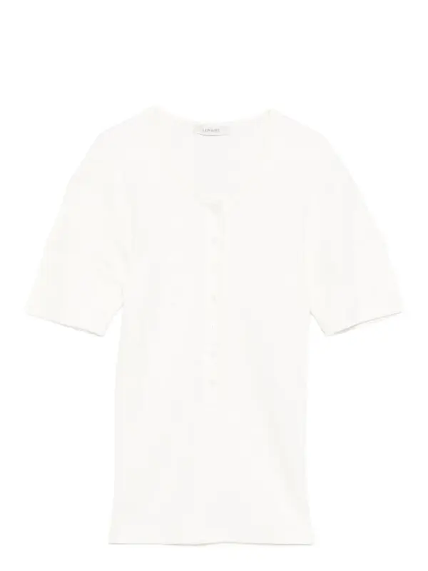 LEMAIRE Cotton And Linen T-shirt - White