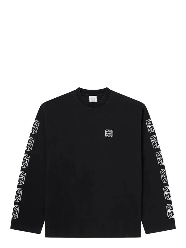 Vetements Logo-print Cotton-jersey T-shirt - Black