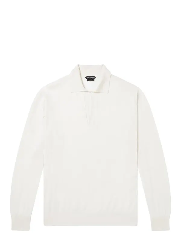 TOM FORD Cashmere Polo Shirt - White
