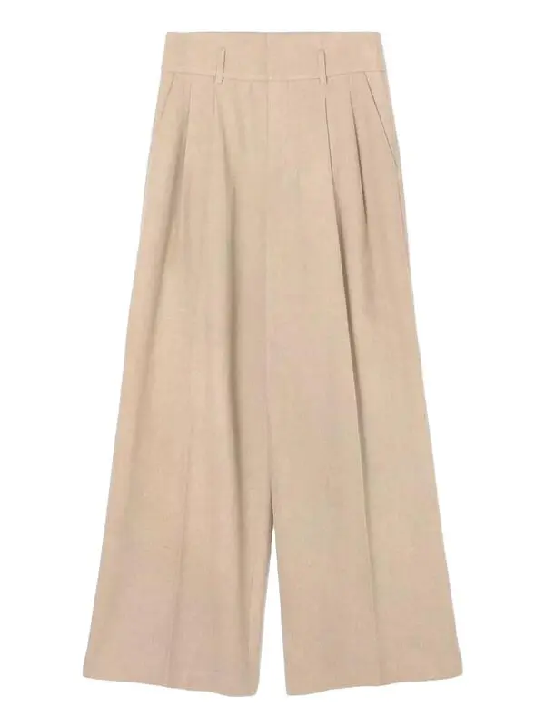 JAMES PERSE Belt-loop Pleated Trousers - Neutrals