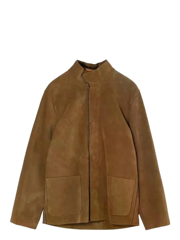 JAMES PERSE Suede Ranch Pocket Jacket - Brown