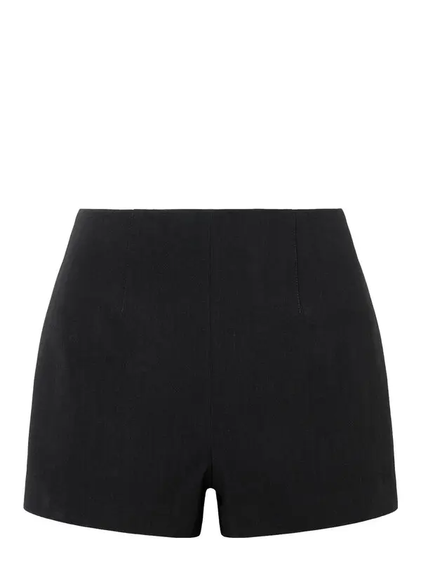 Veronica De Piante Luisa Crepe Shorts - Black
