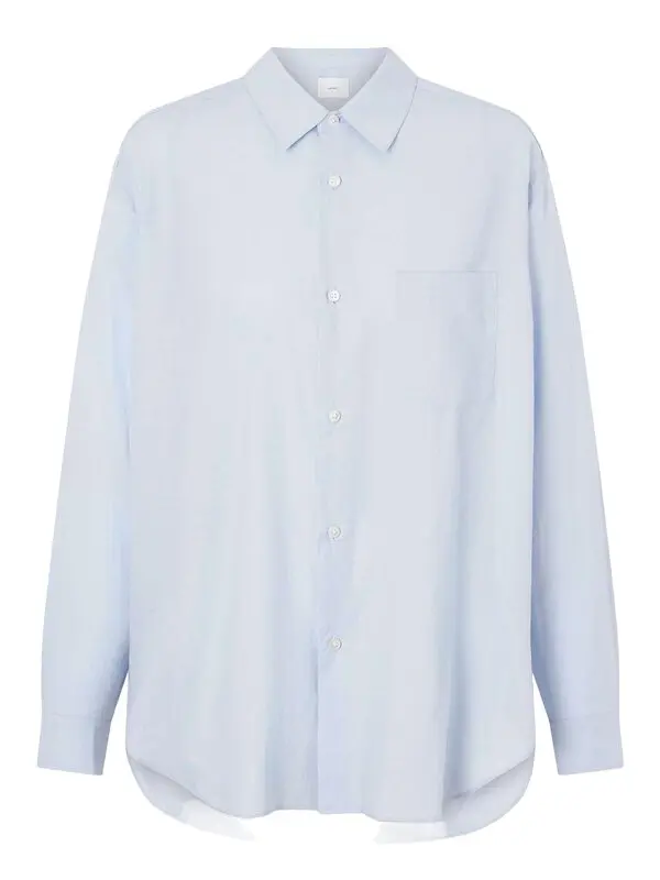 SSSTEIN Suvin Cotton-poplin Shirt - Light Blue
