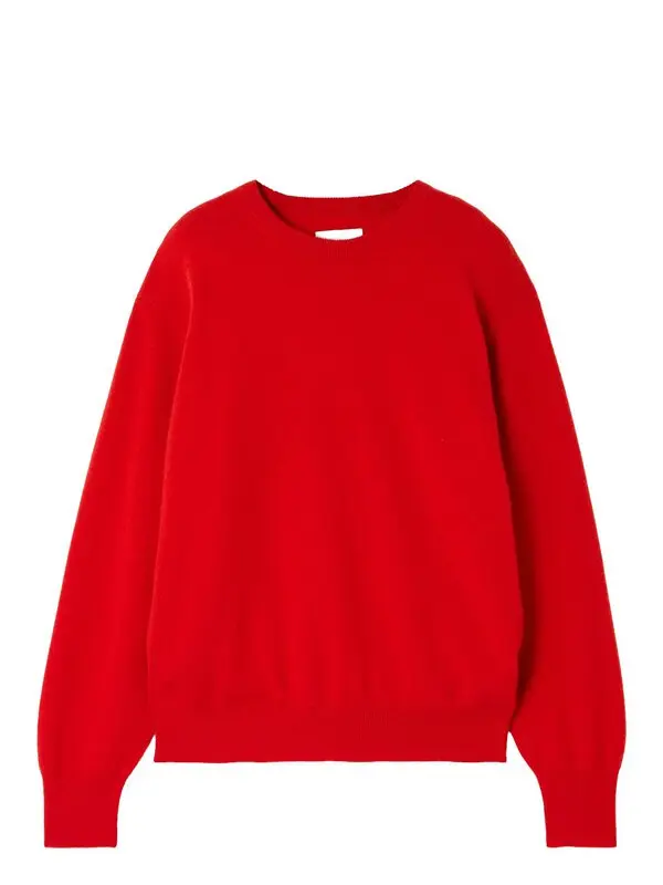 SSSTEIN Brushed Cashmere Crewneck Sweater - Red