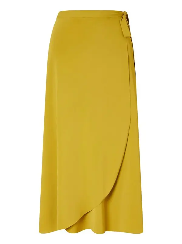ERES Julieta Stretch-jersey Wrap Midi Skirt - Yellow