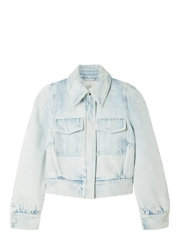 Dries Van Noten Cropped Denim Jacket - Blue
