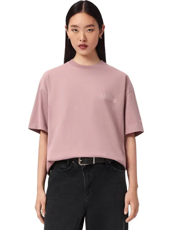 ALLSAINTS Odyssey Etta T-shirt - Dusty Lilac
