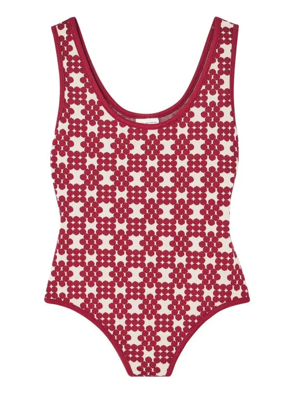 Dries Van Noten Jacquard-knit Bodysuit - Red