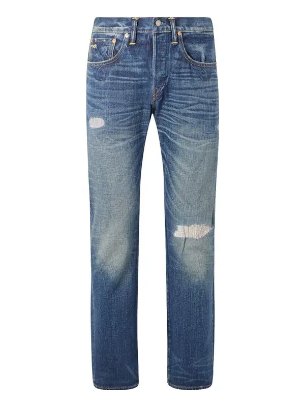 Ralph Lauren Flared Distressed Jeans - Blue