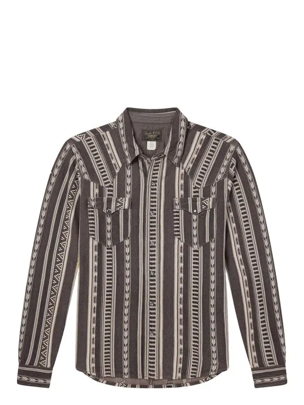 Ralph Lauren Cotton-jacquard Overshirt - Brown