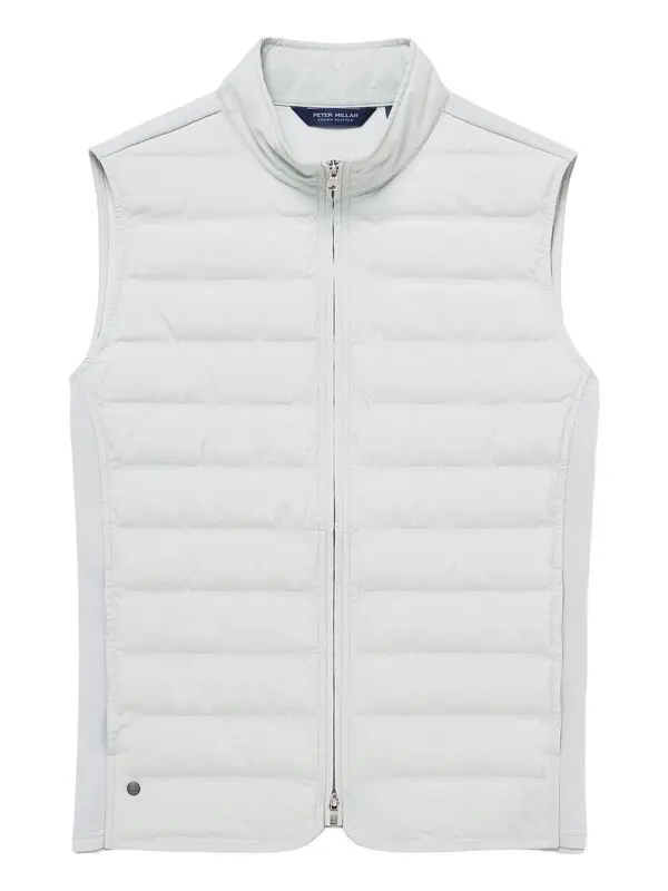 Peter Millar Winsome Hybrid Quilted Gilet - Gray
