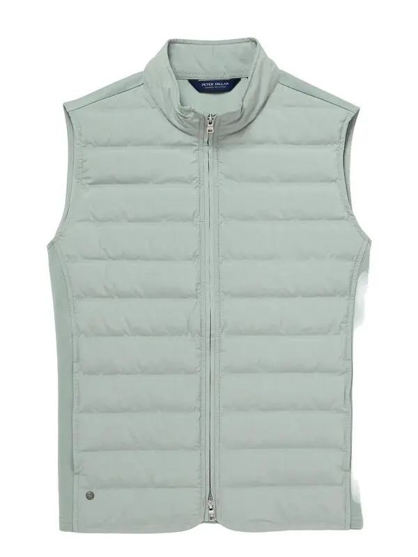 Peter Millar Winsome Hybrid Quilted Gilet - Green