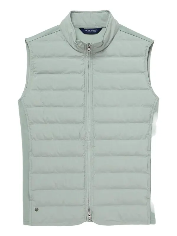 Peter Millar Winsome Hybrid Quilted Gilet - Green