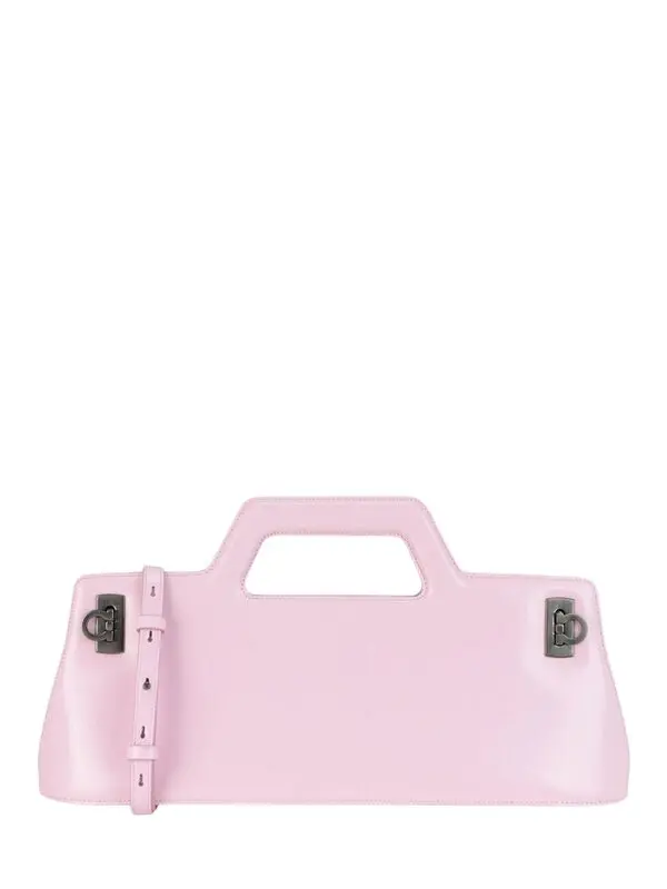 FERRAGAMO Mini Wanda Leather Top-handle Bag - Pink